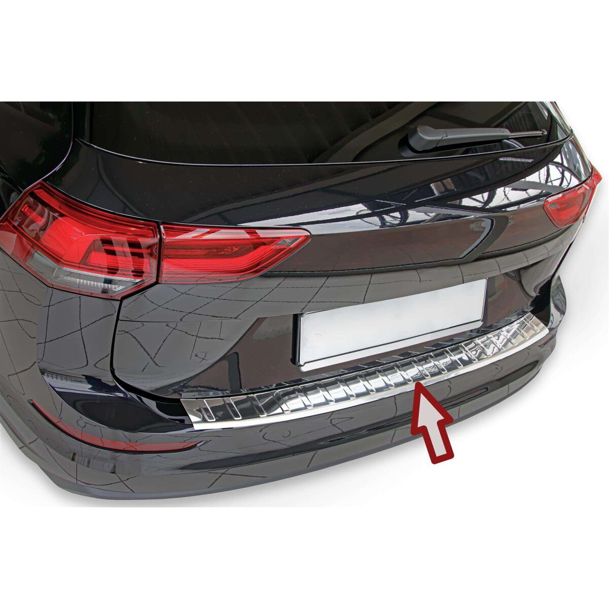 Kopie von Ladekantenschutz Edelstahl chrom für VW GOLF 8 VARIANT | BJ
